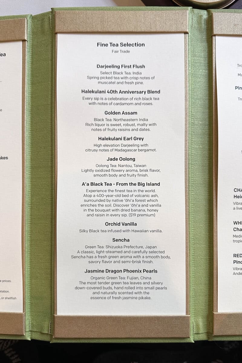 Afternoon Tea at Halekulani Hotel (Oahu) - Onolicious Hawaiʻi