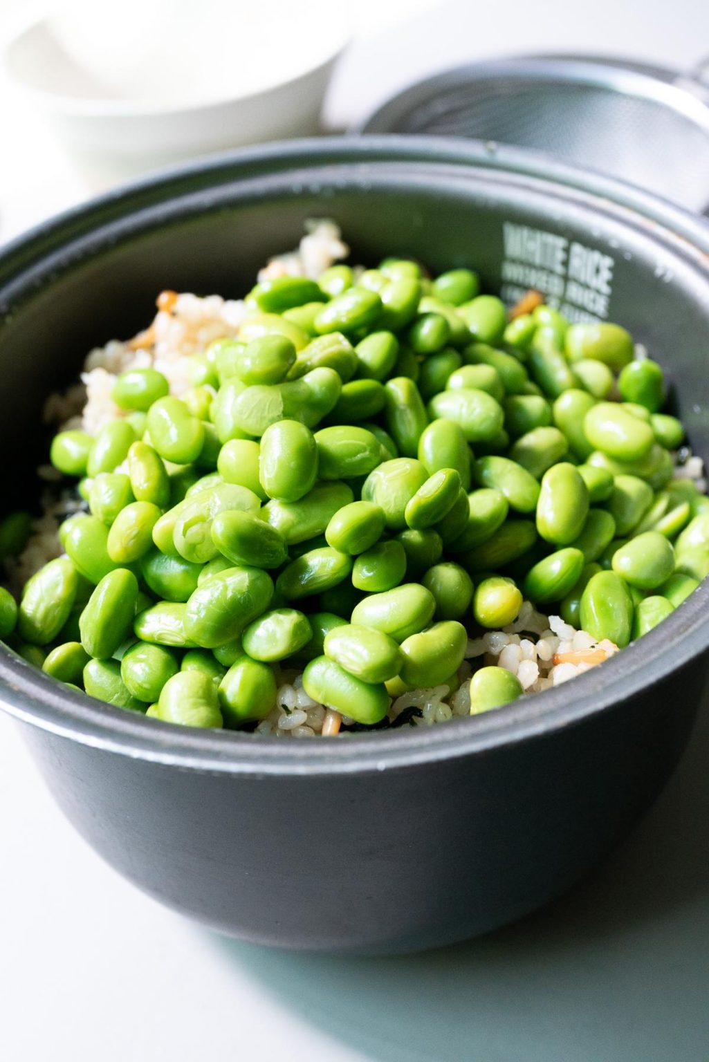 Rice Cooker Recipe: Edamame Rice - Onolicious Hawaiʻi