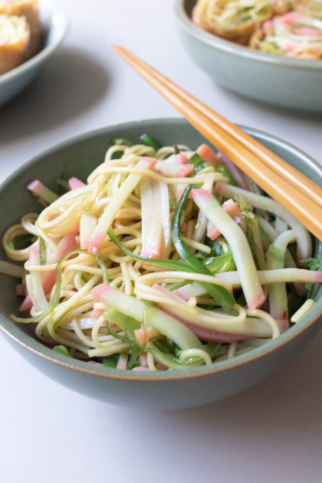 Somen Stuffed Aburage - Onolicious Hawaiʻi