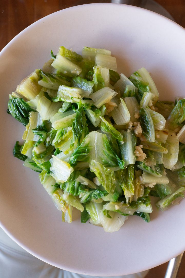 Stir Fried Lettuce - Onolicious Hawaiʻi