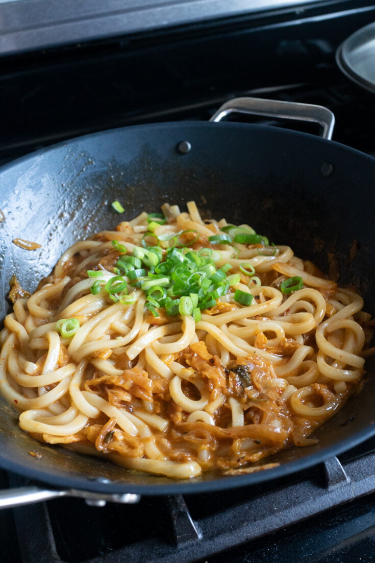Kimchi Udon With Cheese - Onolicious Hawaiʻi