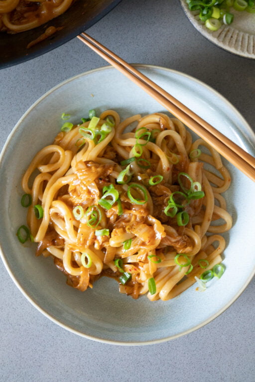 Kimchi Udon With Cheese - Onolicious Hawaiʻi