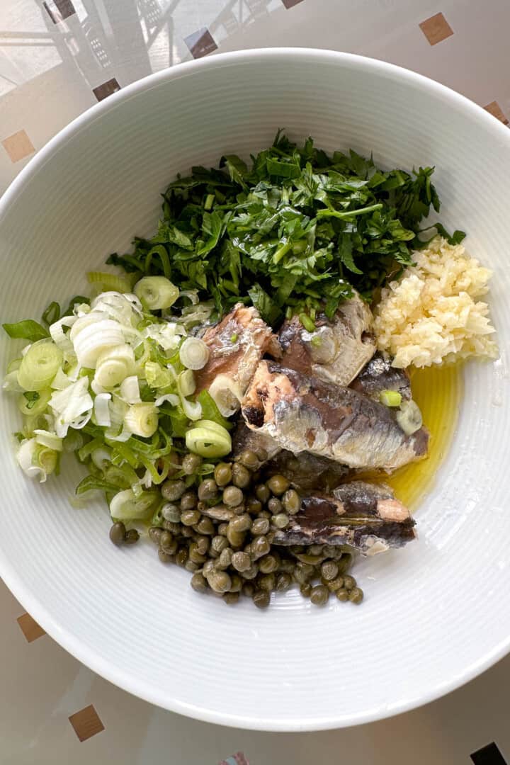 Sardine Salad - Onolicious Hawaiʻi