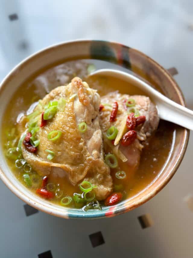 Millet Porridge / Congee with Chicken and Mushrooms - Onolicious Hawaiʻi