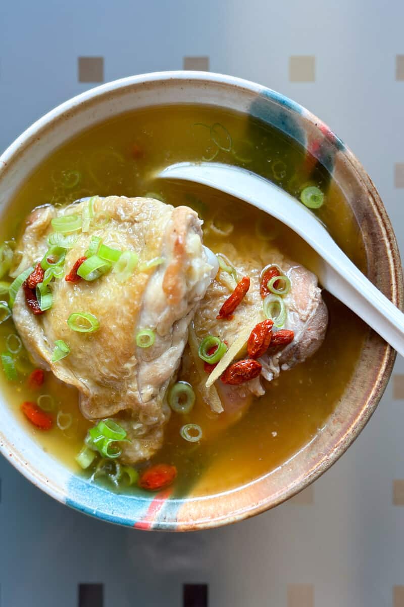 Sesame Oil Chicken Soup - Onolicious Hawaiʻi