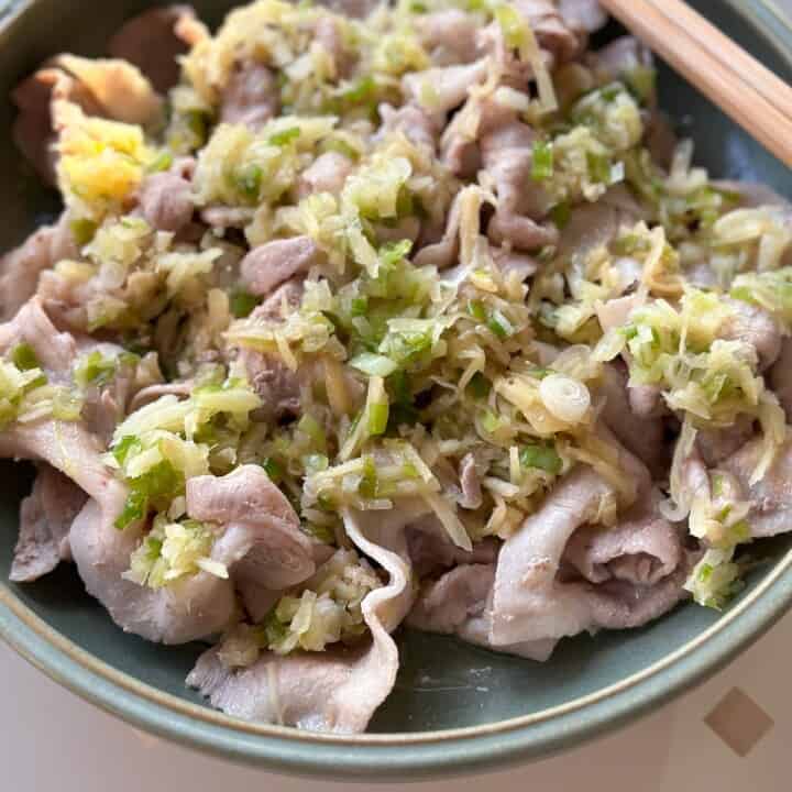 Ginger Scallion Pork - Onolicious Hawaiʻi