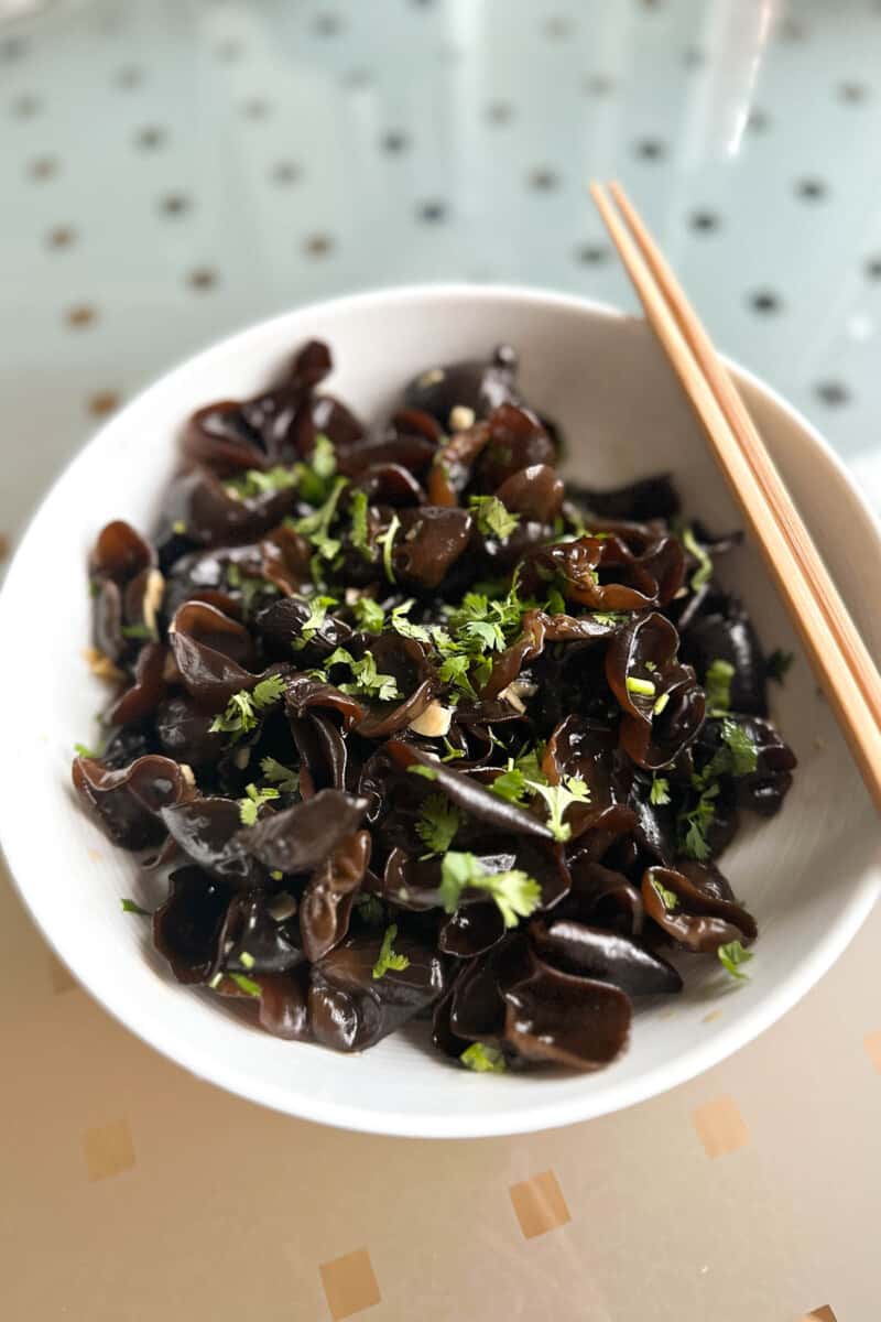 Wood Ear Mushroom Salad - Onolicious Hawaiʻi