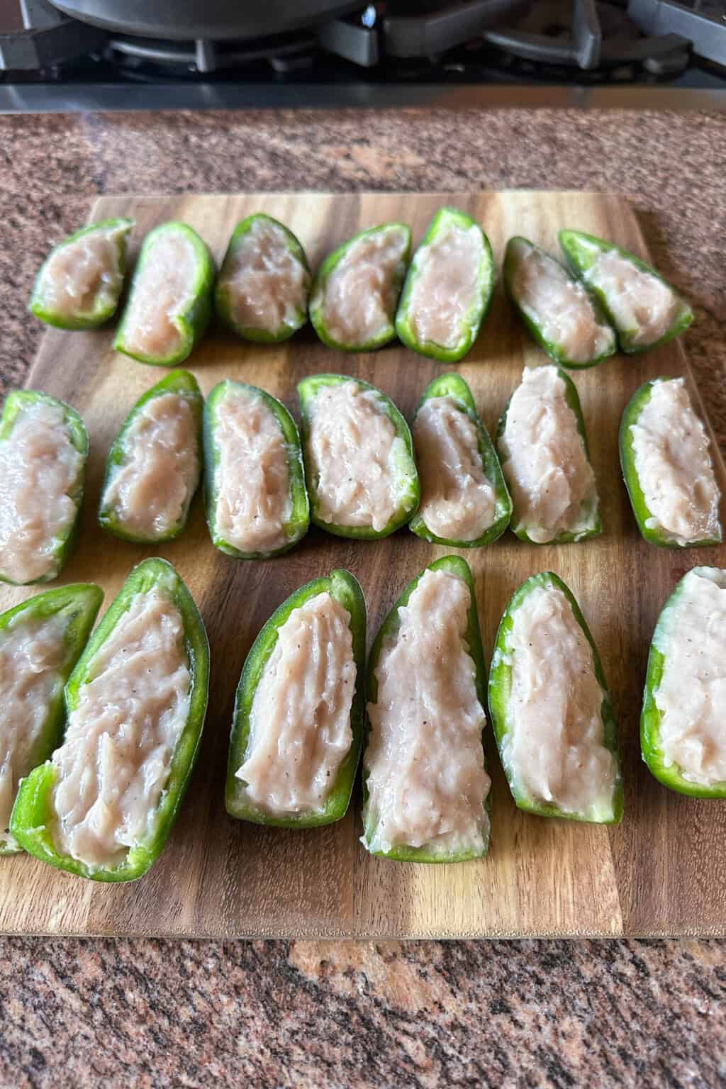 Fish Paste Stuffed Peppers - Onolicious Hawaiʻi