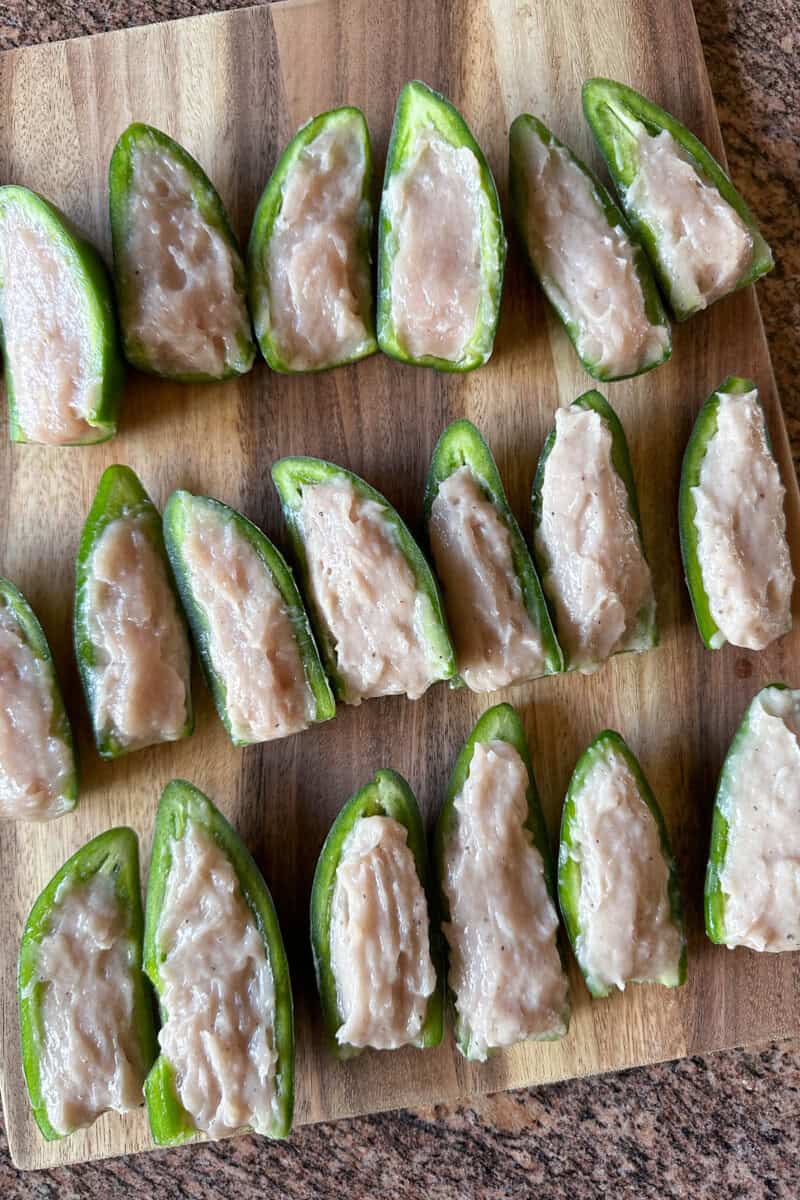 Fish Paste Stuffed Peppers - Onolicious Hawaiʻi