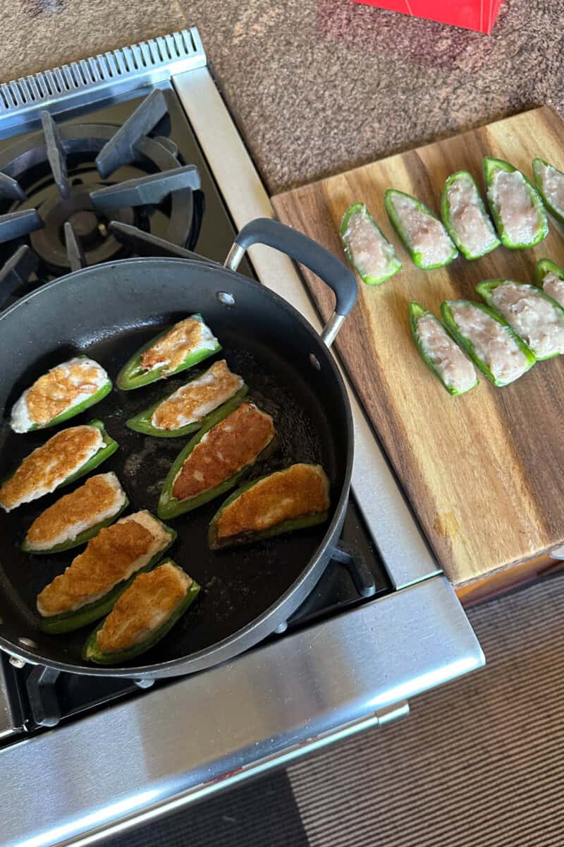 Fish Paste Stuffed Peppers - Onolicious Hawaiʻi
