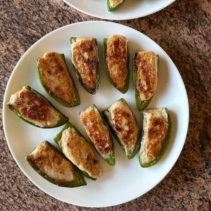 Fish Paste Stuffed Peppers - Onolicious Hawaiʻi