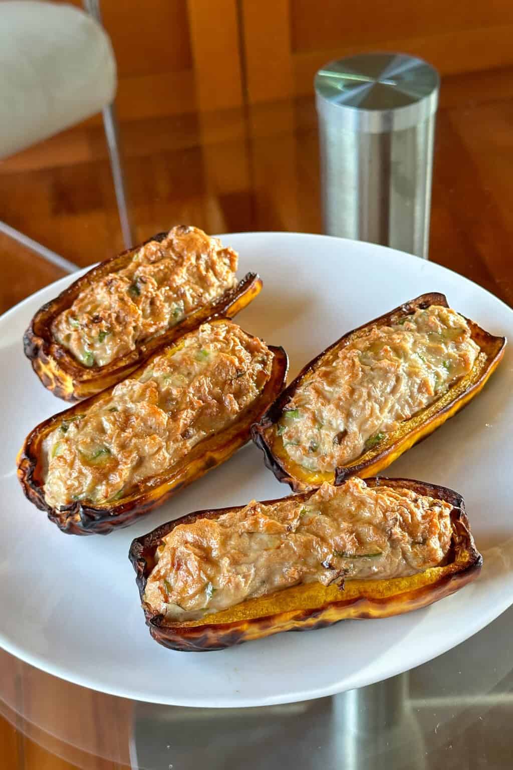 Stuffed Delicata Squash with Fish Paste - Onolicious Hawaiʻi
