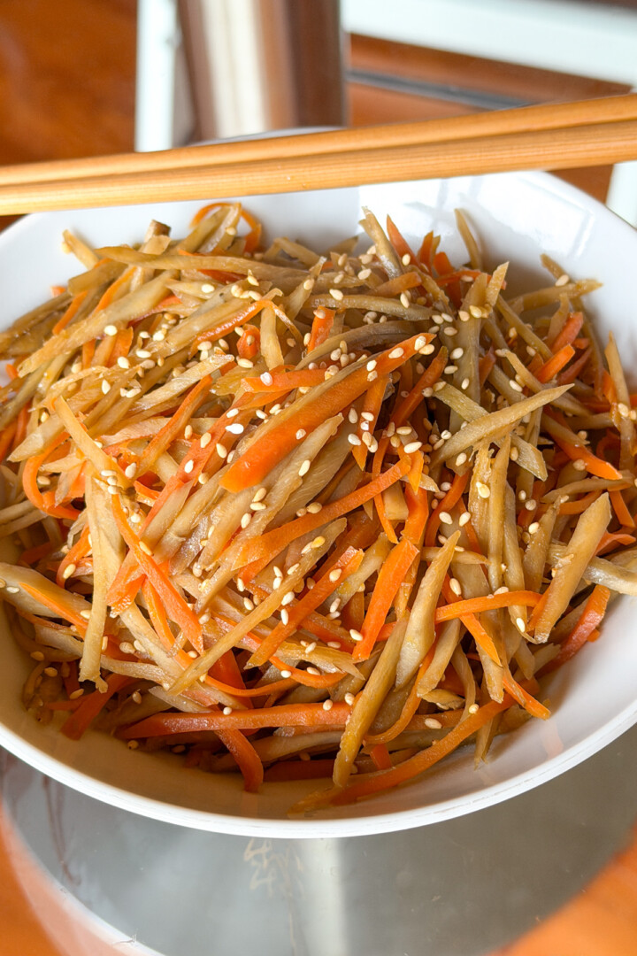 Kinpira Gobo - Onolicious Hawaiʻi